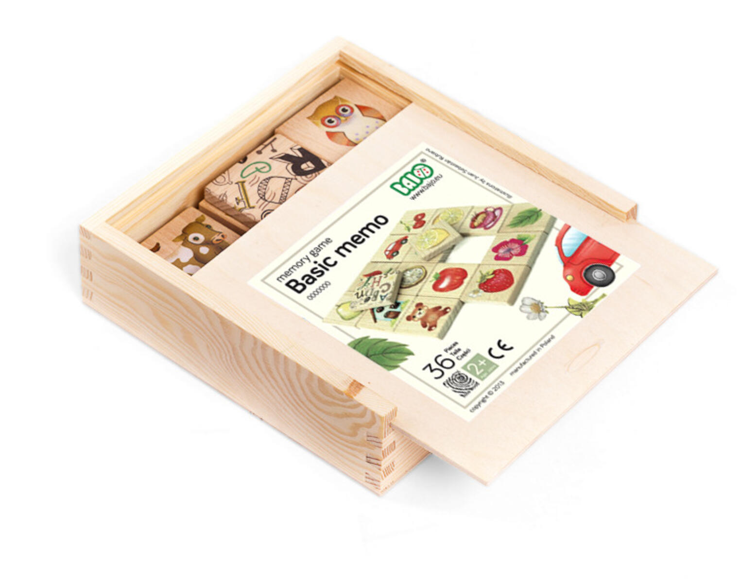 Puinen muistipeli laatikossa - Lekolar Suomi
